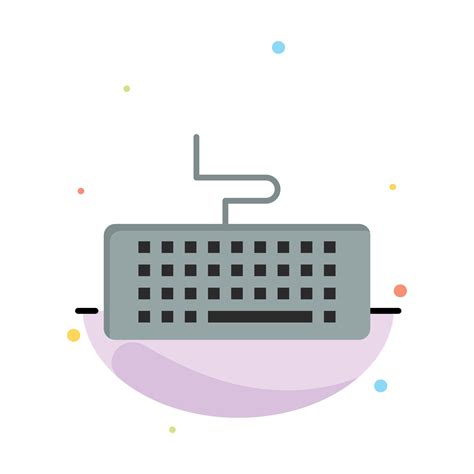 Key Keyboard Hardware Education Abstract Flat Color Icon Template