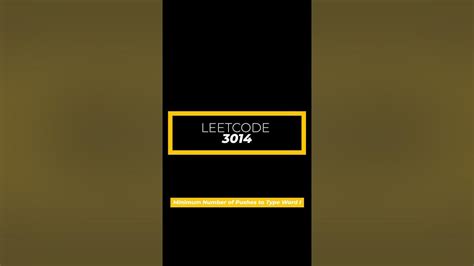 3014 minimum number of pushes to type word python coding leetcode youtube