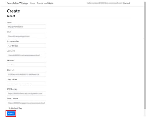 Configure Tenant Environments
