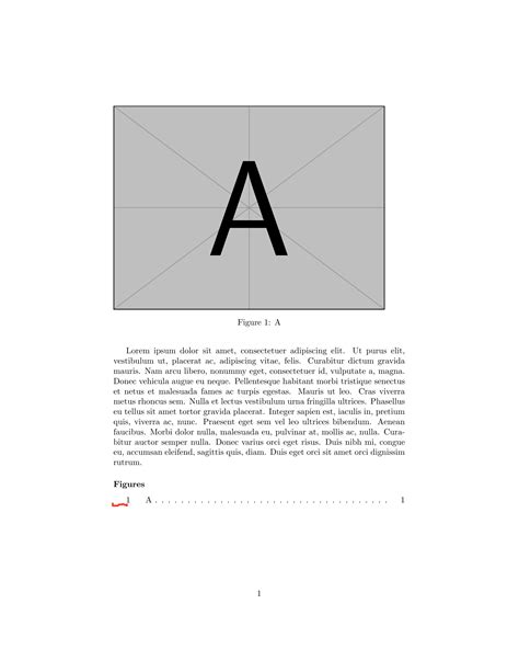 Table Of Contents Align Listoffigure Entries With Left Border Tex