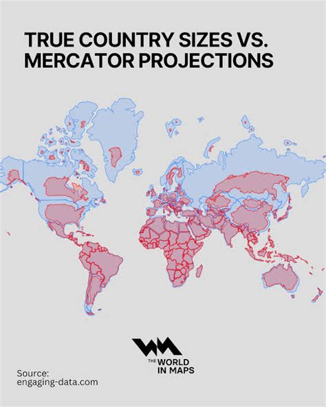 Mercator Misconceptions Clever Map Shows The True Size Of Countries