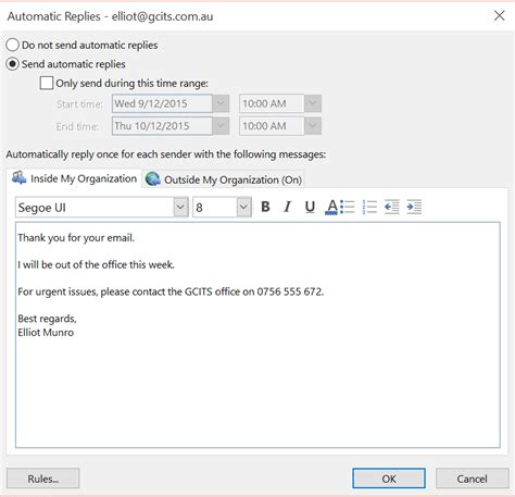 Out Of Office Auto Replies A Major Threat To Security Ophtek