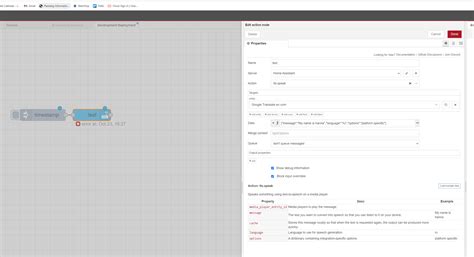 Node Red Action Node For Ttsmicrosoftsay Node Red Home Assistant