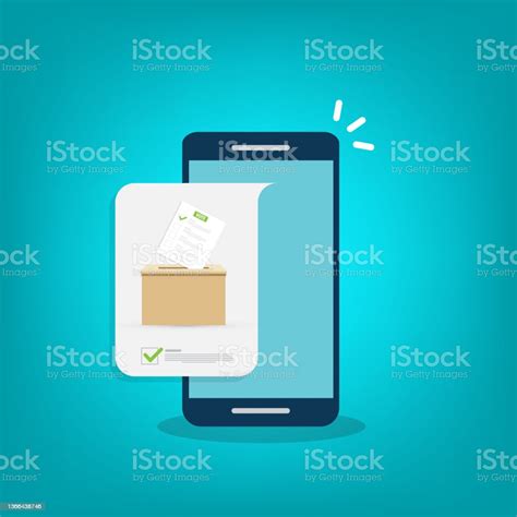 온라인 전자 투표 선거 인터넷 시스템 투표 평면 디자인입니다 벡터 일러스트 레이 션 0명에 대한 스톡 벡터 아트 및 기타 이미지