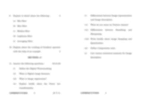 SOLUTION Digital Image Processing Question Paper Studypool