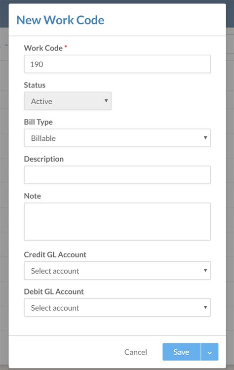 Set Staff Rates And Work Codes