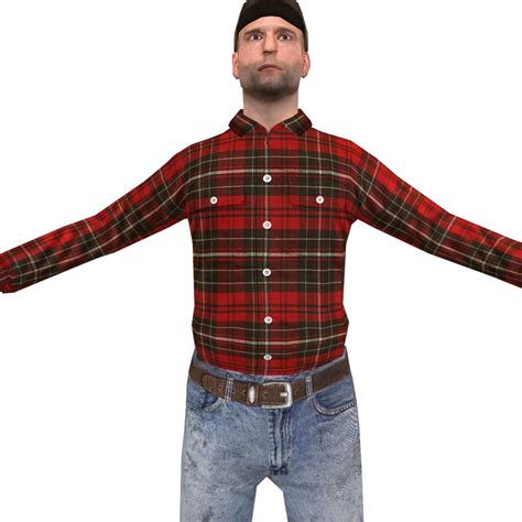 Рабочий F4 Lod1 3d Модель 69 Obj Max Fbx Free3d