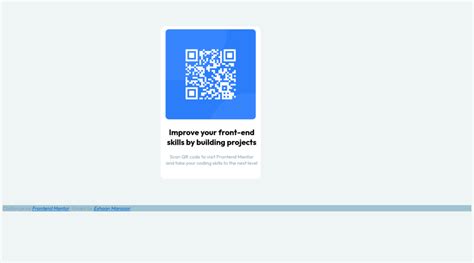 frontend mentor responsive qr code using html and css grid layout