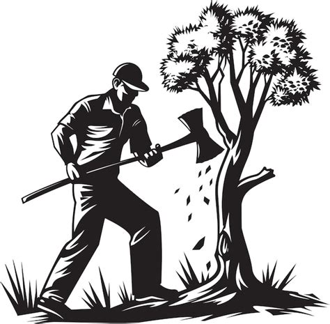 Timber Trooper Symbol Lumberjack Legend 상징적인 디자인 프리미엄 Ai 생성 벡터