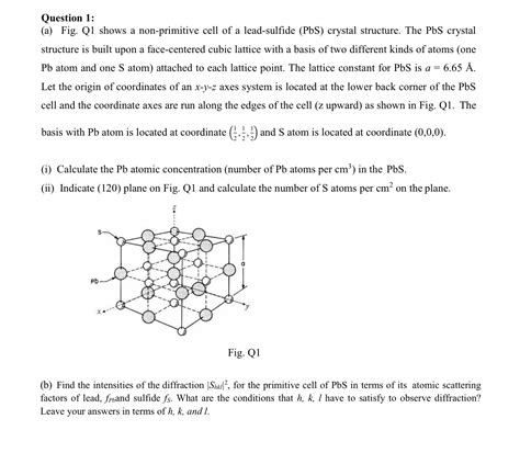 Solved Question A Fig Q Shows A Non Primitive Cell Chegg