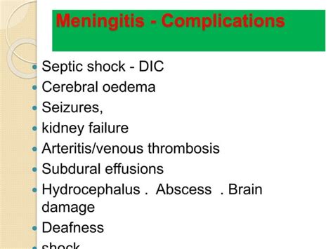 Meninigitis In Pediatrics Pptpptx