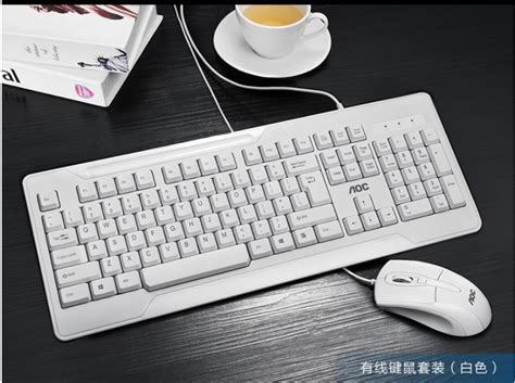 FOR AOC Wired Keyboard And Mouse Set KM Game Office Home USB Desktop Laptop Keyboard And