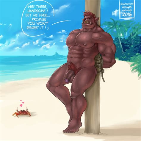 Rule 34 Animasanimus Balls Bara Crab Eyepatch Flaccid Hands Behind Back Hands Tied Hands Tied