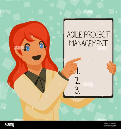 Writing Displaying Text Agile Project Management Business Approach Management Methodology From