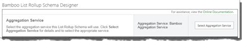 create a new list rollup schema using the bamboo aggregation service