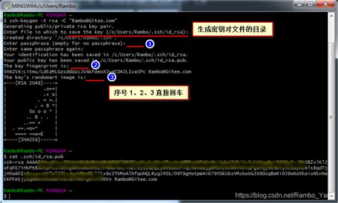 生成、添加用于操作 Git 仓库的 Ssh 公钥如何生成对应仓库的公钥 Csdn博客