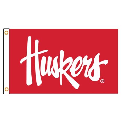 Lawlors Custom Sportswear Nu Huskers Script Flag