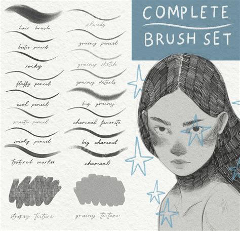 Complete Brush Set Packs For Procreate Procreate Sketch Brushes Procreate Brushes Texture