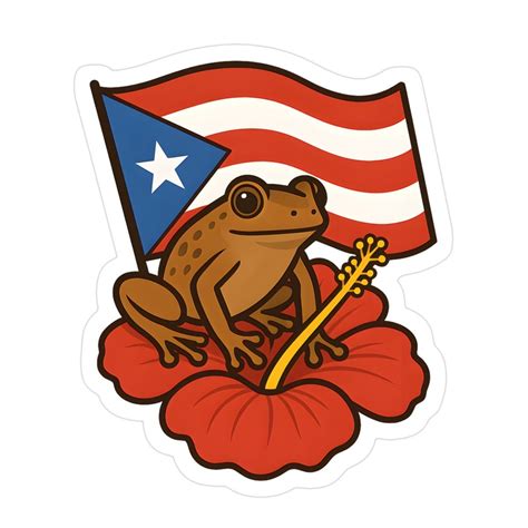 Sticker Puerto Rico Drawing Puerto Rican Tattoos Coqui Frog Tattoo