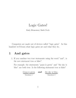 Fillable Online Digital Logic Gate Tutorial Basic Fax Email Print PdfFiller