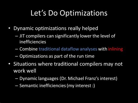 Semantics Aware Performance Optimization Harry Xu Cs Departmental