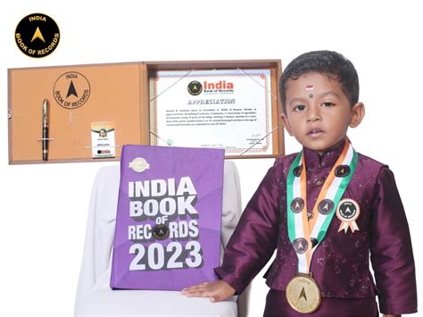 aarush r nambiar appreciation india book of records