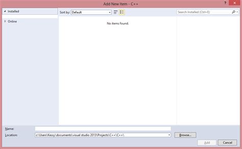 I Can T Add New Item On Visual Studio RC Stack Overflow