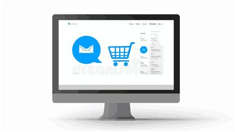 Professional Computer Screen With Divided Layout For Efficient Work Environment Stock Vector