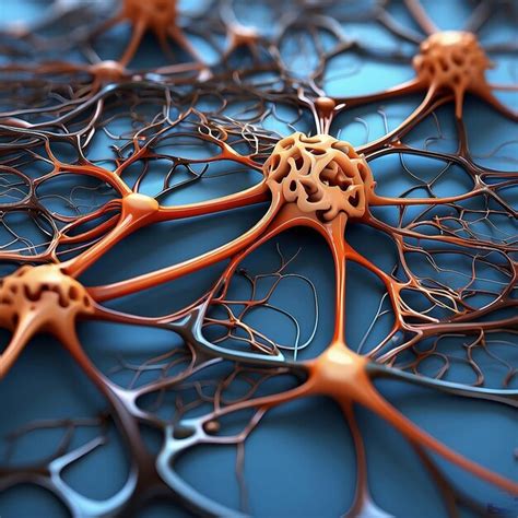 Neurons highly detailed brain cells neural network illustration ...