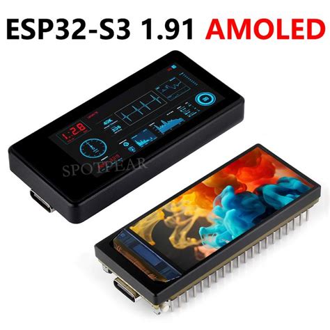 esp32 s3 1 91 inch display amoled screen arduino lvgl sd port qmi8658c 6 axis sensor 1 91inch in