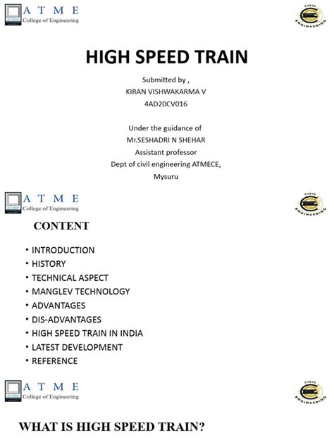 high speed train pdf high speed rail train