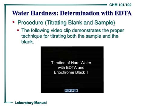 PPT Water Hardness Determination With EDTA PowerPoint Presentation Free Download ID 4083045