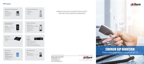 Official Dahua Distributor Product Catalogue Dahua Intercom Sip 2 0