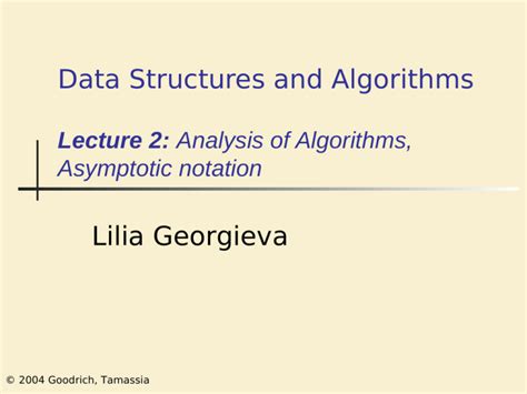 Analysis Of Algorithms