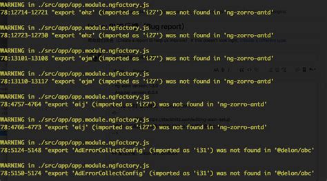 编译时报WARNING Issue ng alain ng alain GitHub