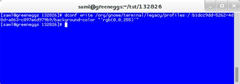Set Gnome Terminal Backgroundtext Color From Bash Script Unix