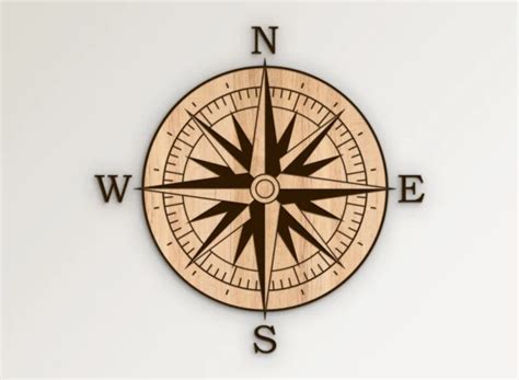Nautical Compass Rose Svg Vector Files Vector911