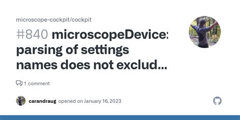 MicroscopeDevice Parsing Of Settings Names Does Not Exclude