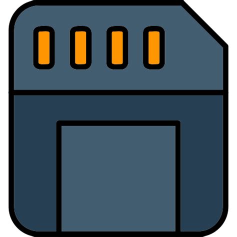 Memory Card Generic Color Lineal Color Icon