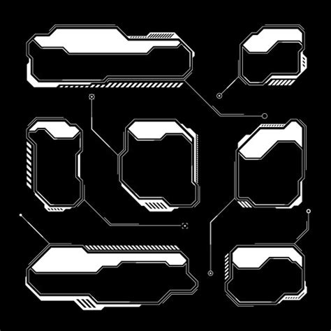 Futuristic Hud Ui Infographic Sci Fi User Vector Image