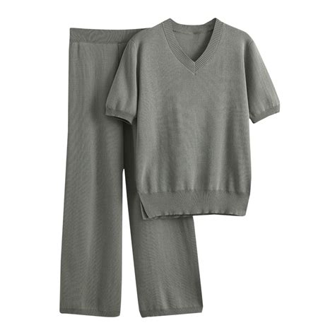 Msjuheg Knit Sets Two Piece Women Knit Lounge Sets For Women Knit Matching Set Two Piece Sets