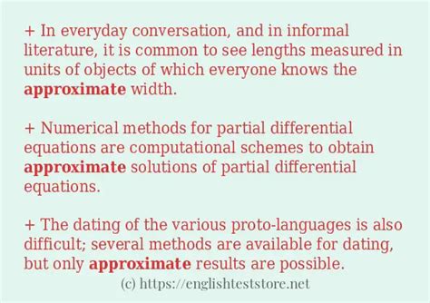 Approximate Sentence Examples Englishteststore Blog