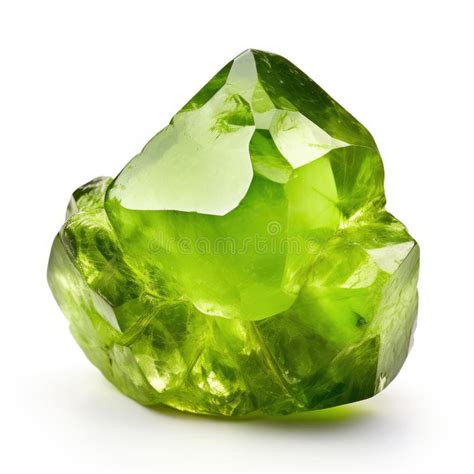 Una Neurona Peridot Brillante Con Una Superficie Lisa Y Brillante Y Un