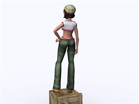 Comics Girl Character 3d Model 3ds Max Files Free Download Cadnav