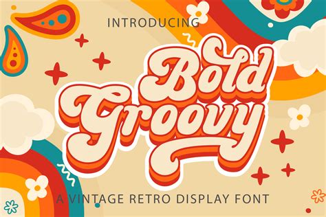 Bold Groovy Font By Densu Creative · Creative Fabrica