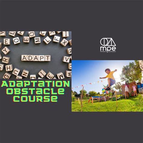 Montessori Physical Education Individual Lessons Adaptation Obstacle Course