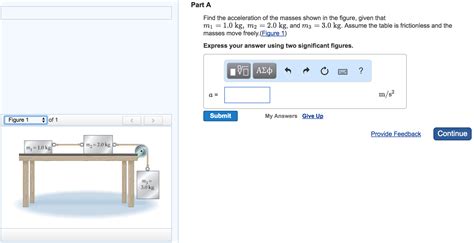Solved Find The Acceleration Of The Masses Shown In The
