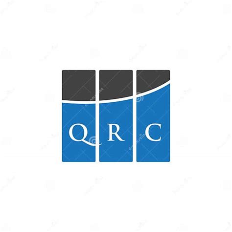Design Do Logotipo Da Letra Qrc Em Fundo Branco Conceito De Logotipo De Letra De Iniciais