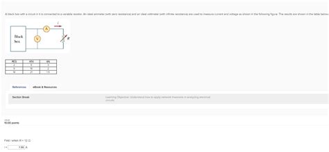 Solved A Black Box With A Circuit In It Is Connected To A Chegg Com