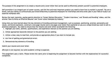 solved the purpose of this assignment is to create a resume